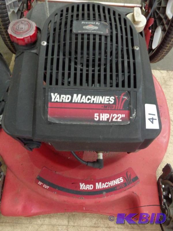 Yard Machines by MTD Push Mower 5Hp 22" ... | North Auctions Small ...
