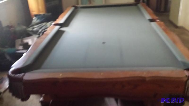 Custom Built Slate Top Pool Table | K-BID