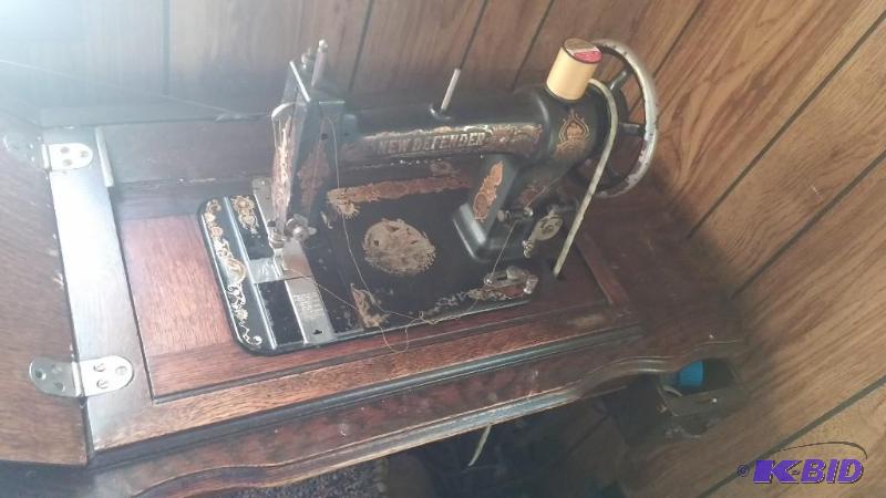 1884 New Defender Vintage Pump sewing machine... | KQ Estate Antiques ...