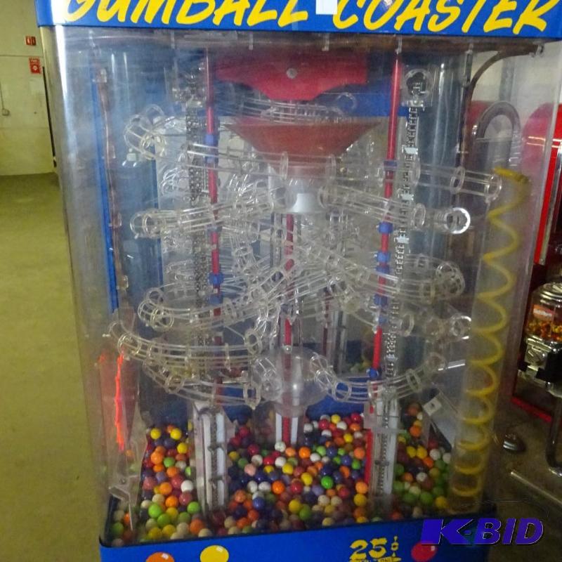 Gumball coaster gumball machine. 25cent. No k... | K & C Auctions ...