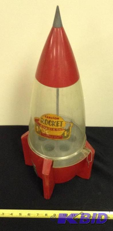 Carlton Rocket Atomic Era Penny Gumball Machine | Forest Lake Antique ...