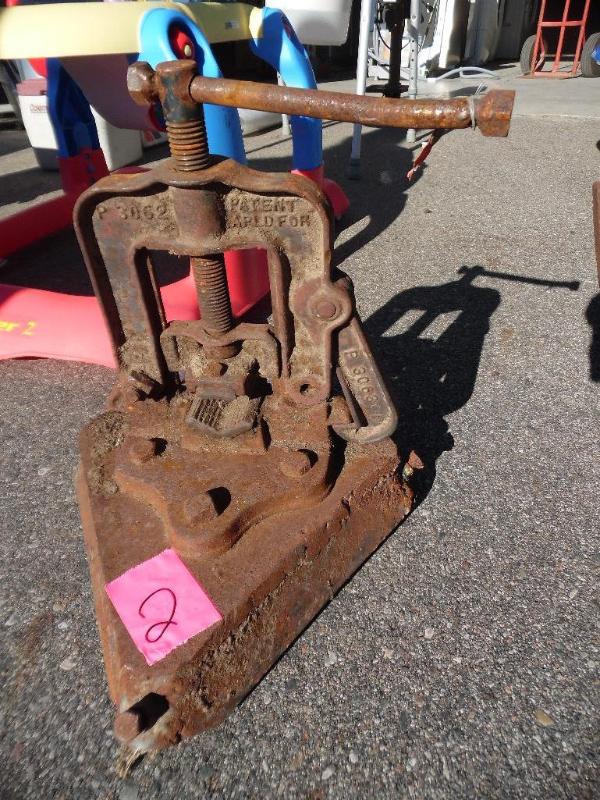 Vintage pipe clamp/bender | We Sell Your Stuff Inc. Auction 264 | K-BID